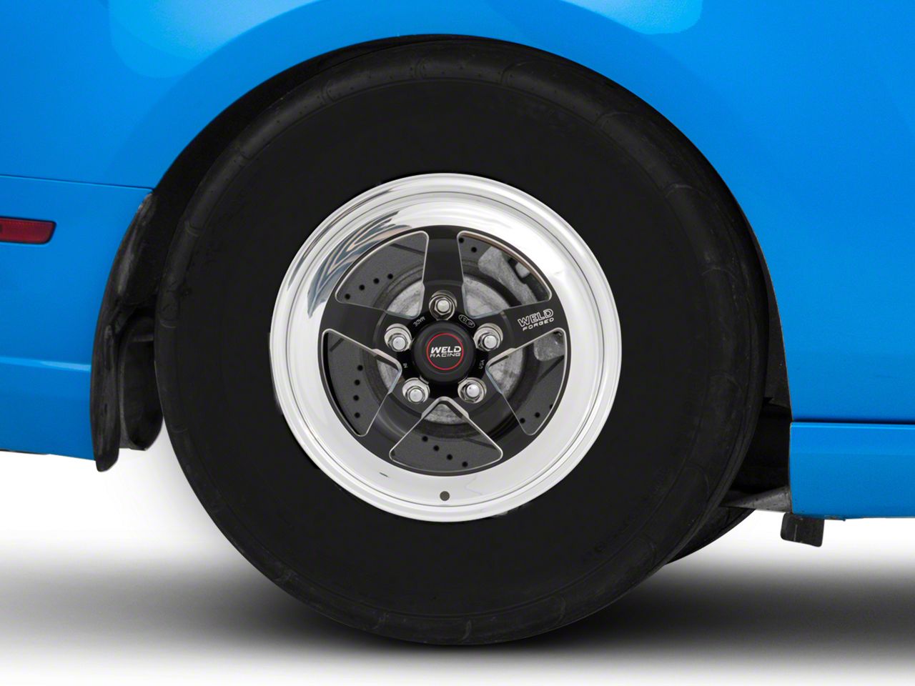 Weld Racing Mustang RTS S71 Black Anodized Wheel; Rear Only; 15x10 ...