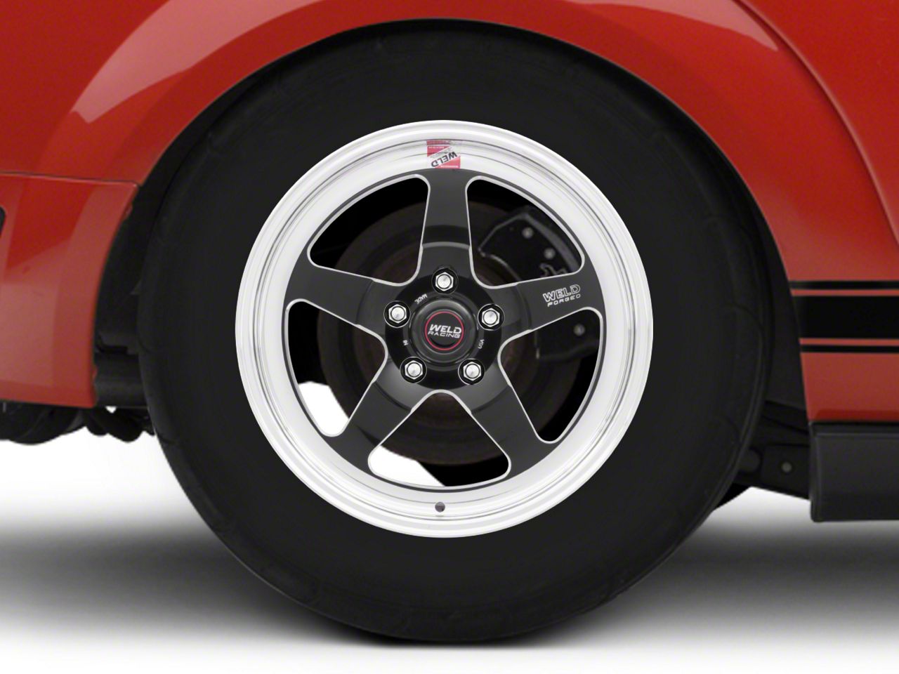 Weld Racing Mustang RTS S71 Black Anodized Wheel; Rear Only; 17x10 ...