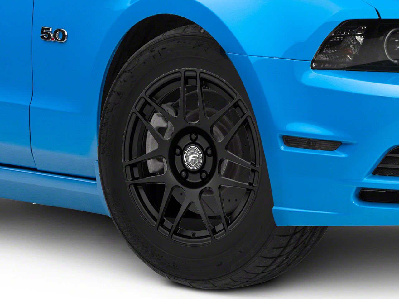 Forgestar Mustang F14 Drag Edition Matte Black Wheel - 17x7 17x7 ...