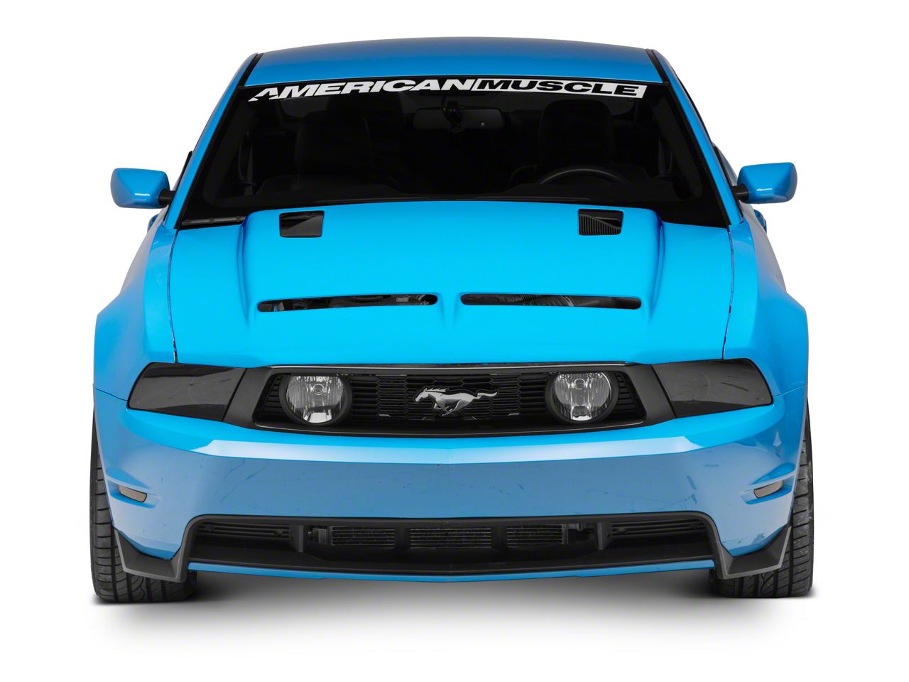 Cervini's Mustang Ram Air Hood; Unpainted 1226 (10-12 Mustang GT, V6 ...