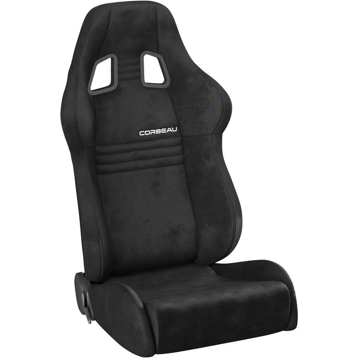 Corbeau Mustang A4 Wide Racing Seat - Black Microsuede - Pair S60091W ...