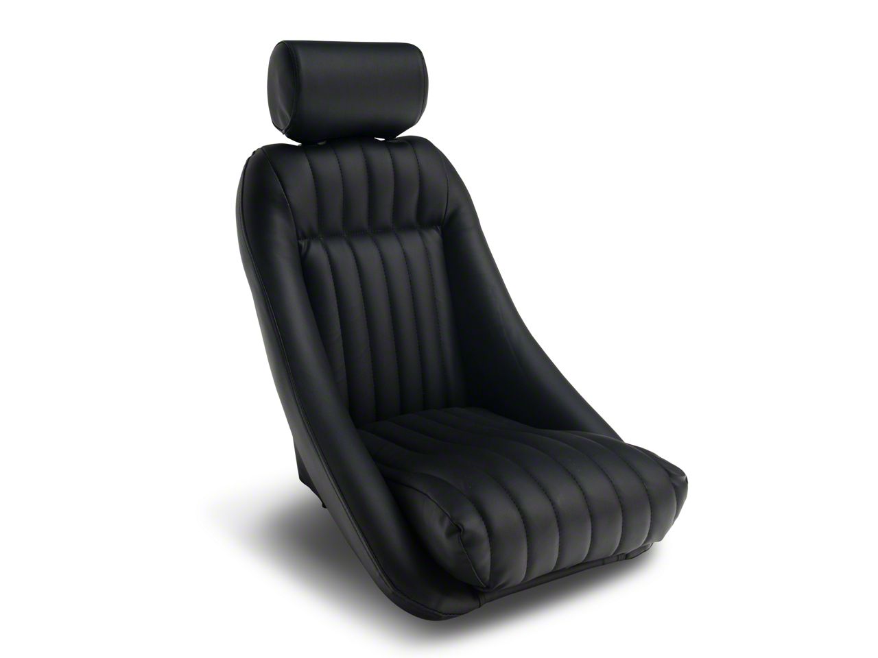 Corbeau Mustang Classic Bucket Seat - Black Vinyl 20051 (79-19 All)