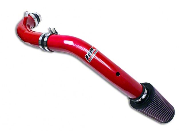 HPS Mustang Long Ram Cold Air Intake; Red 837-575R (15-17 Mustang ...