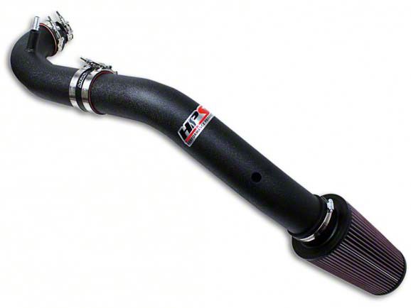 HPS Mustang Long Ram Cold Air Intake; Wrinkle Black 837-575WB (15-22 ...