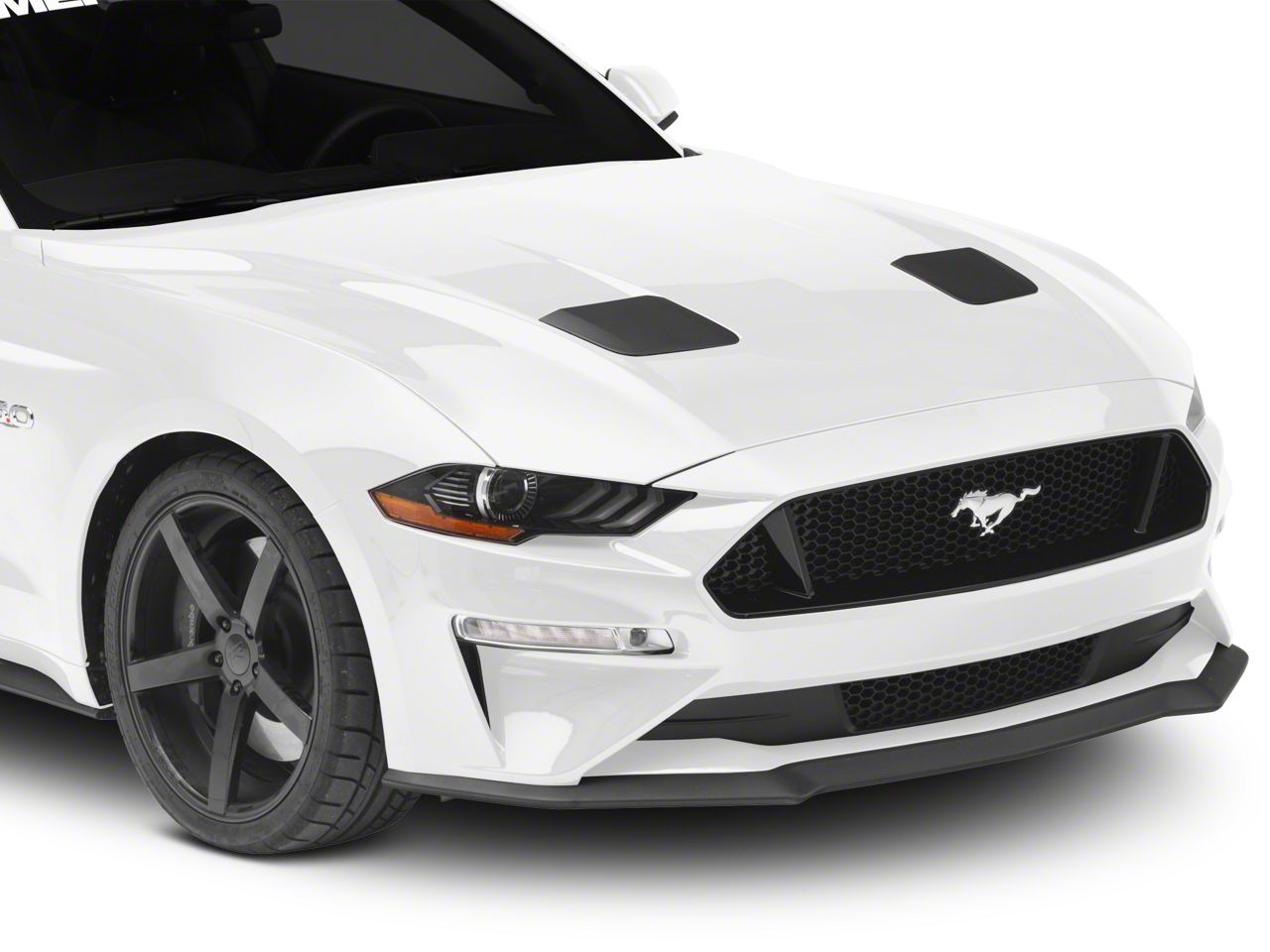 MMD Mustang Hood Vents; Matte Black 405255 (18-22 Mustang GT, EcoBoost ...
