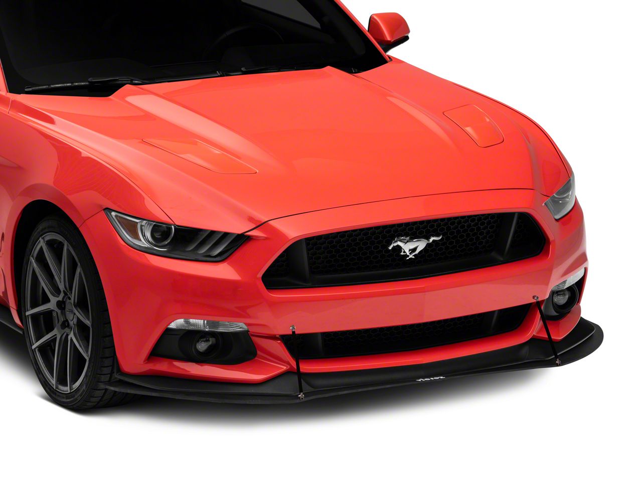 Mustang Front Chin Splitter; Textured Black (15-17 Mustang GT, EcoBoost ...