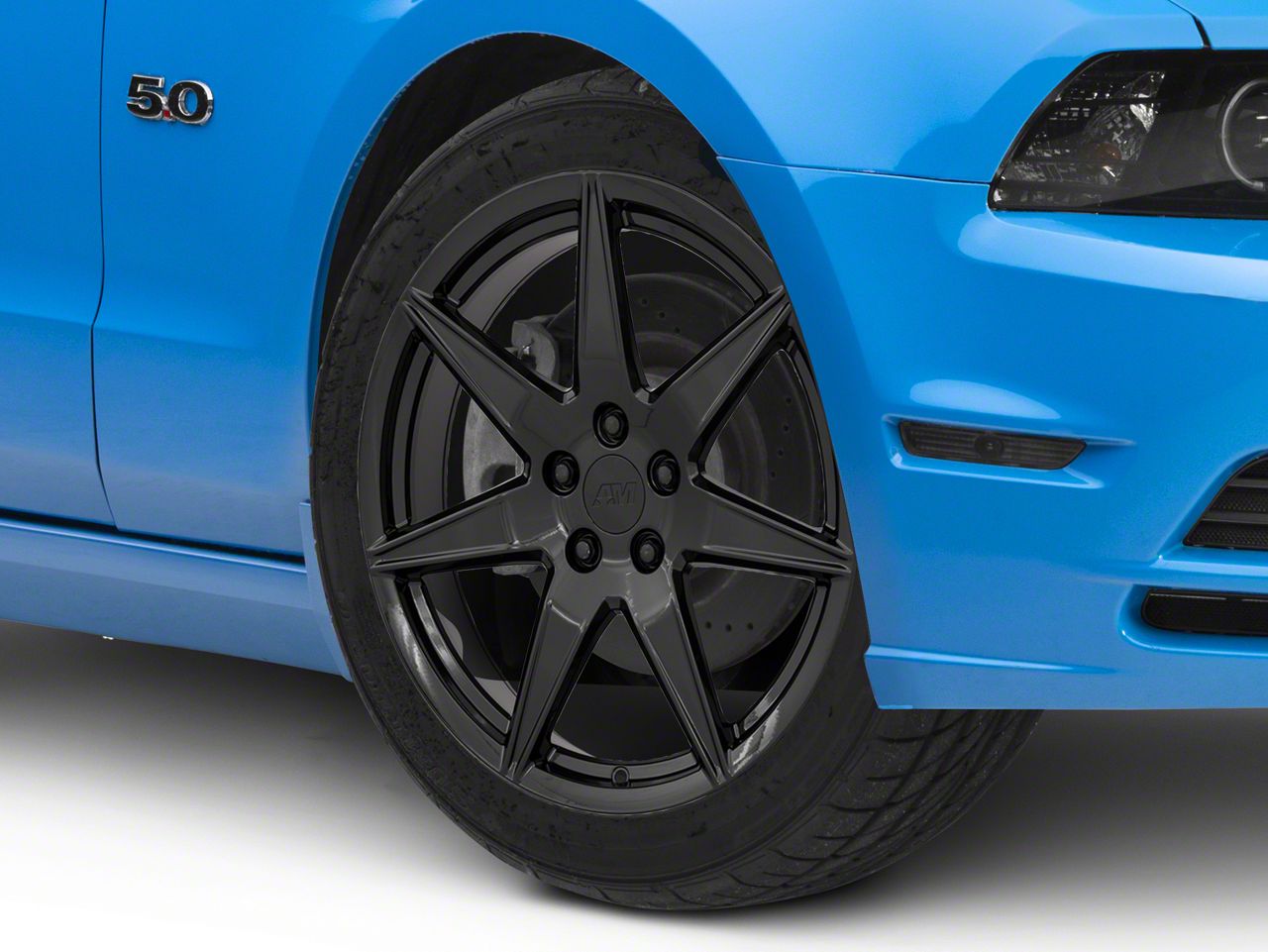 Mustang 2020 GT500 Style Gloss Black Wheel; Rear Only; 19x10 (10-14 ...