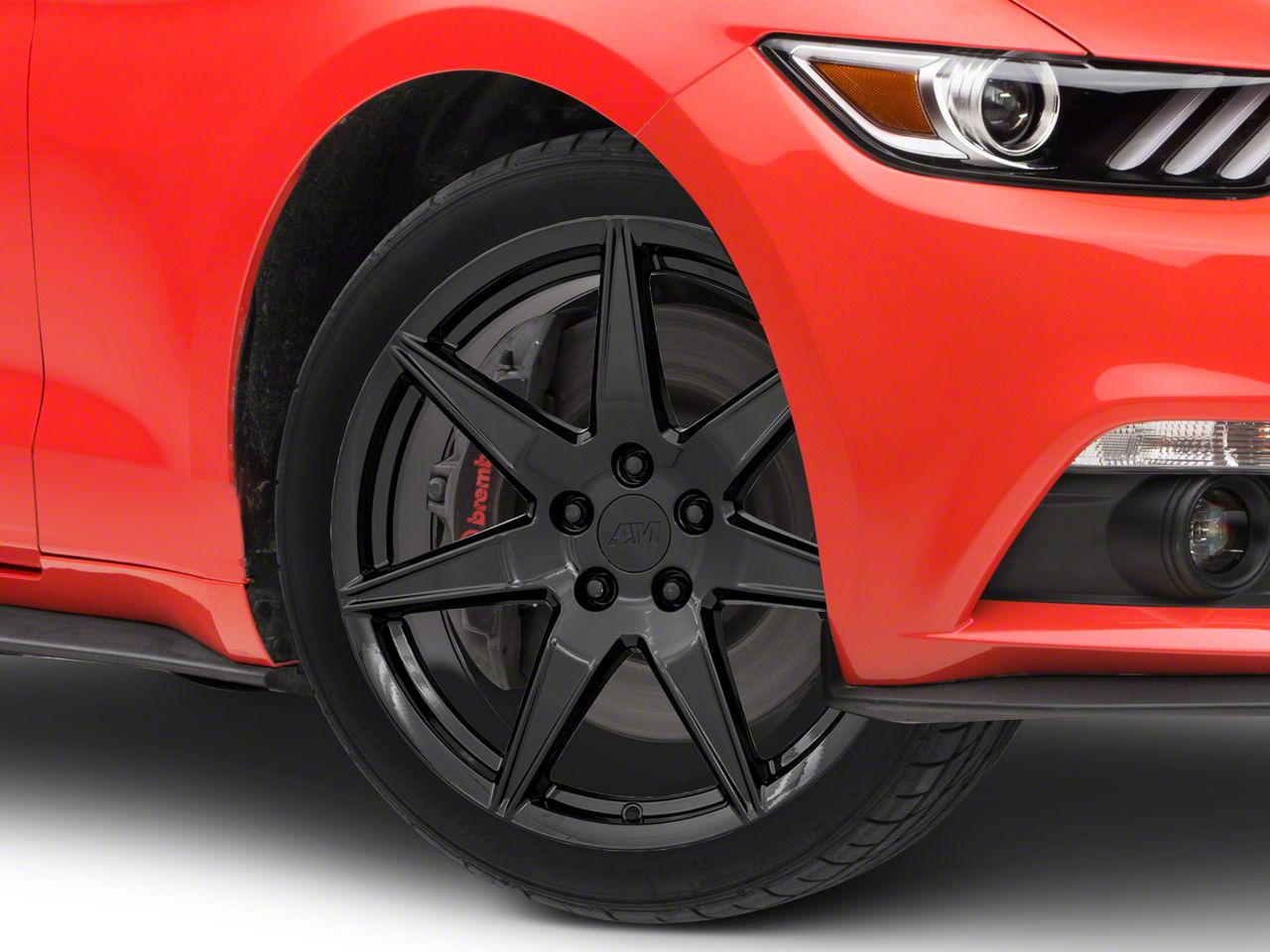 Mustang 2020 GT500 Style Gloss Black Wheel; Rear Only; 19x10 (15-22 ...