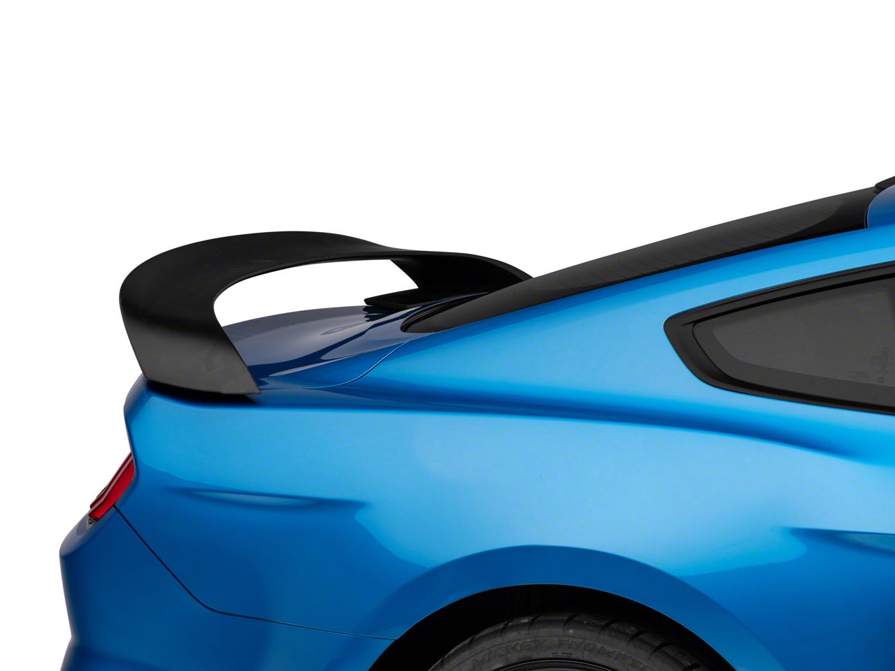 Mustang GT350R Style Rear Spoiler; Matte Black (15-22 Mustang Fastback ...