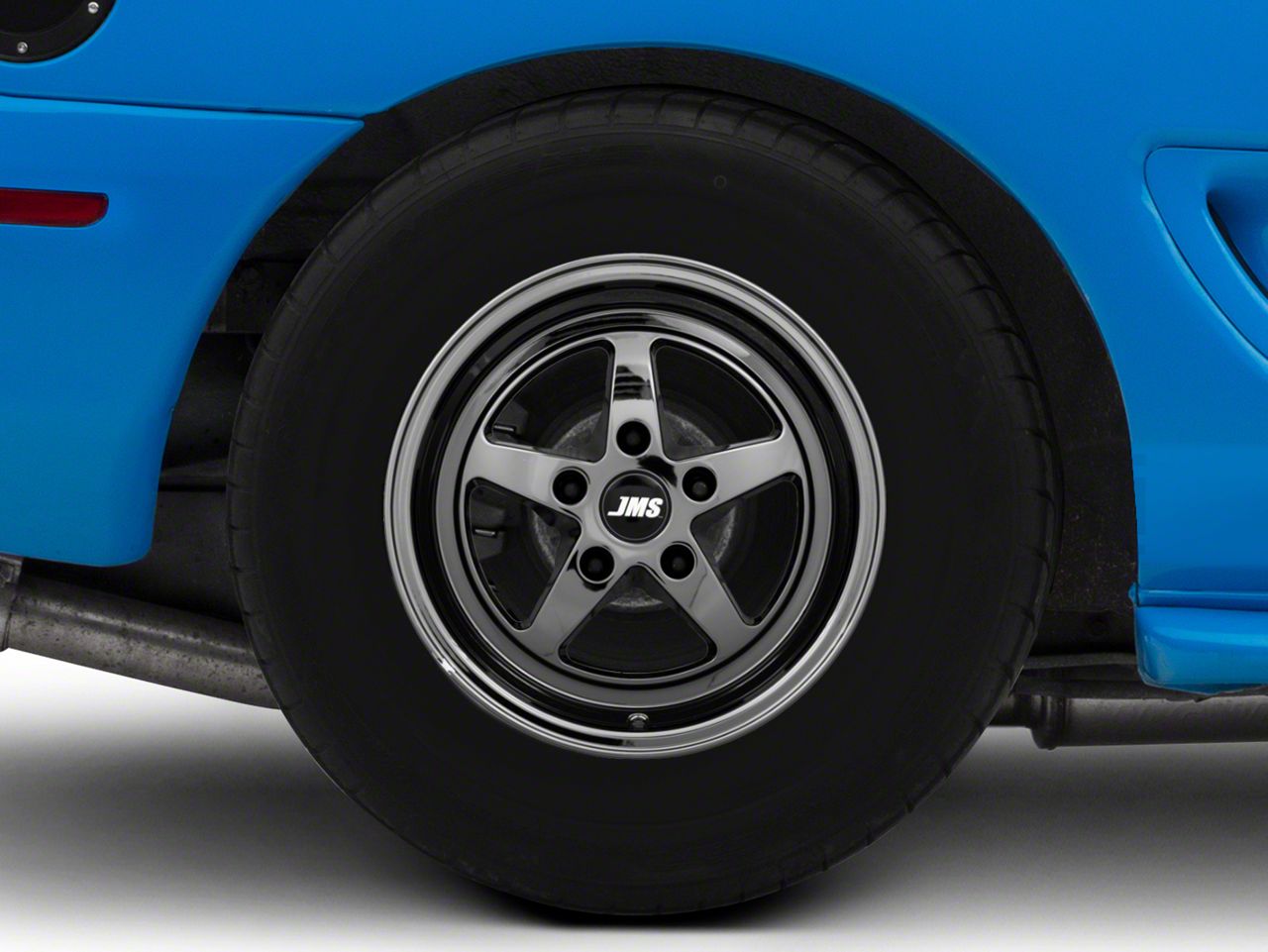 JMS Challenger Avenger Series Black Chrome Wheel; Front Only; 17x4.5 ...