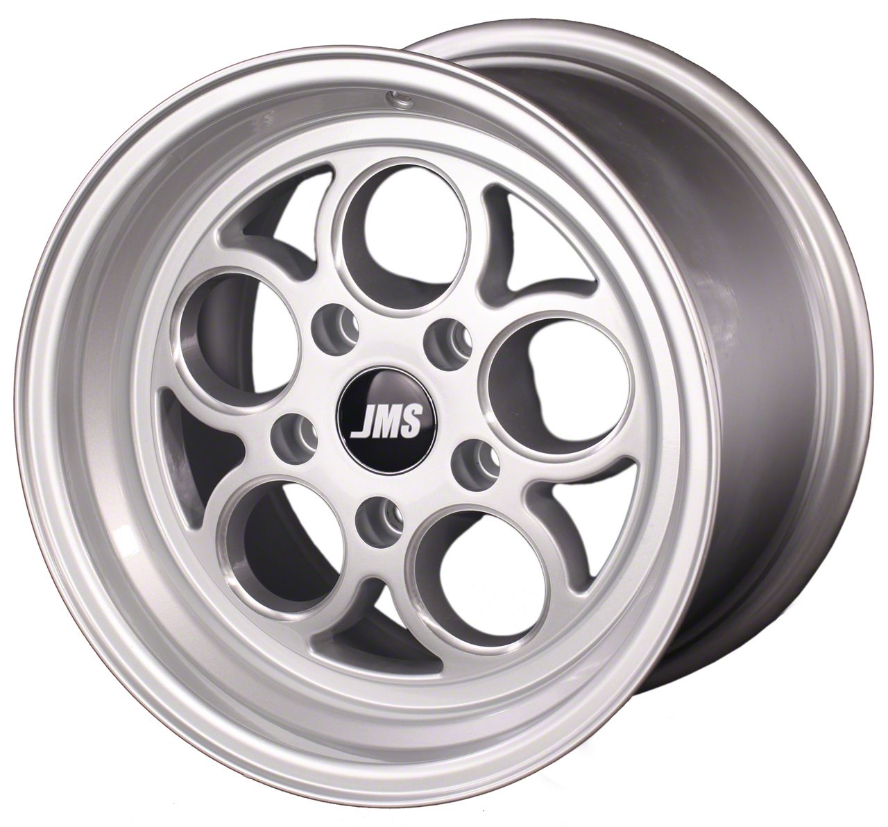 JMS Mustang Savage Series Silver Clear with Diamond Cut Wheel; Front ...