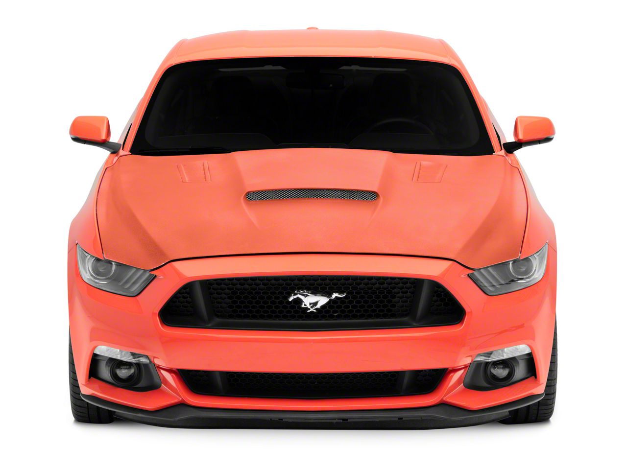 SpeedForm Mustang SMS Style Ram Air Hood; Unpainted FM15AHSMSFHW (15-17 ...