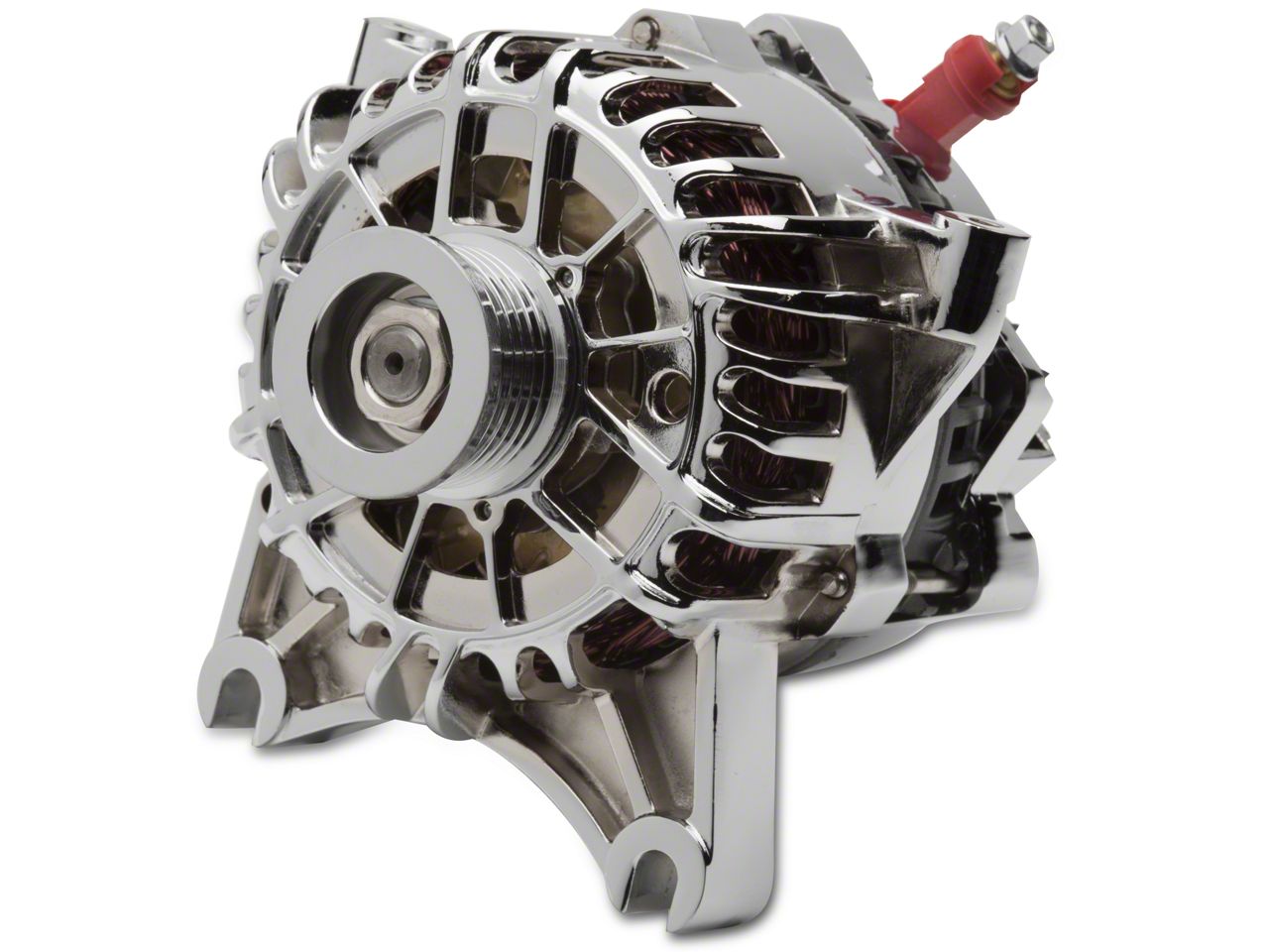 SR Performance Mustang Alternator; 105 Amp; Chrome 41156 (99-04 Mustang ...