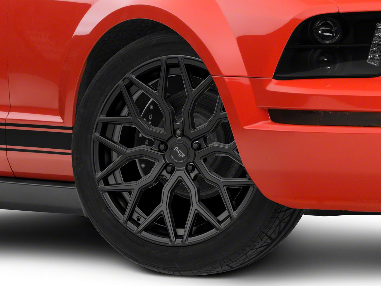 Niche Mustang Mazzanti Matte Black Wheel; 19x9.5 M261199565+35 (15-21 ...