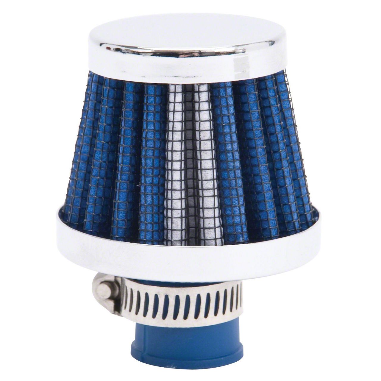 Edelbrock Mustang Conical Valve Cover Crankcase Breather; Blue 43513 ...