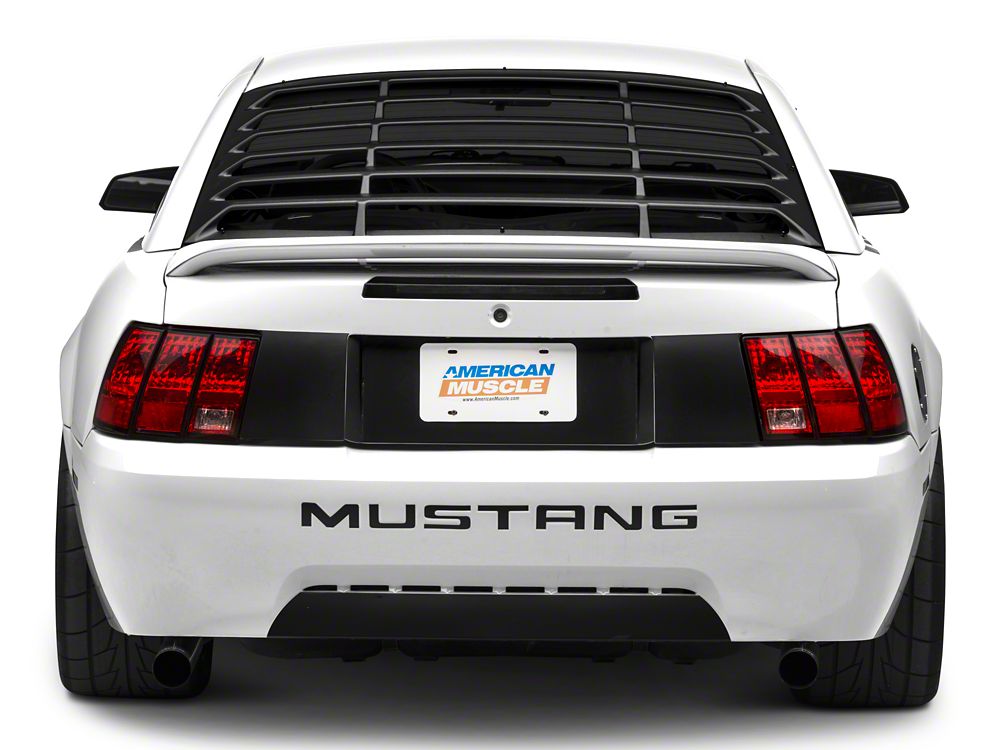 MMD Rear Window Louvers Textured ABS 99 04 Mustang