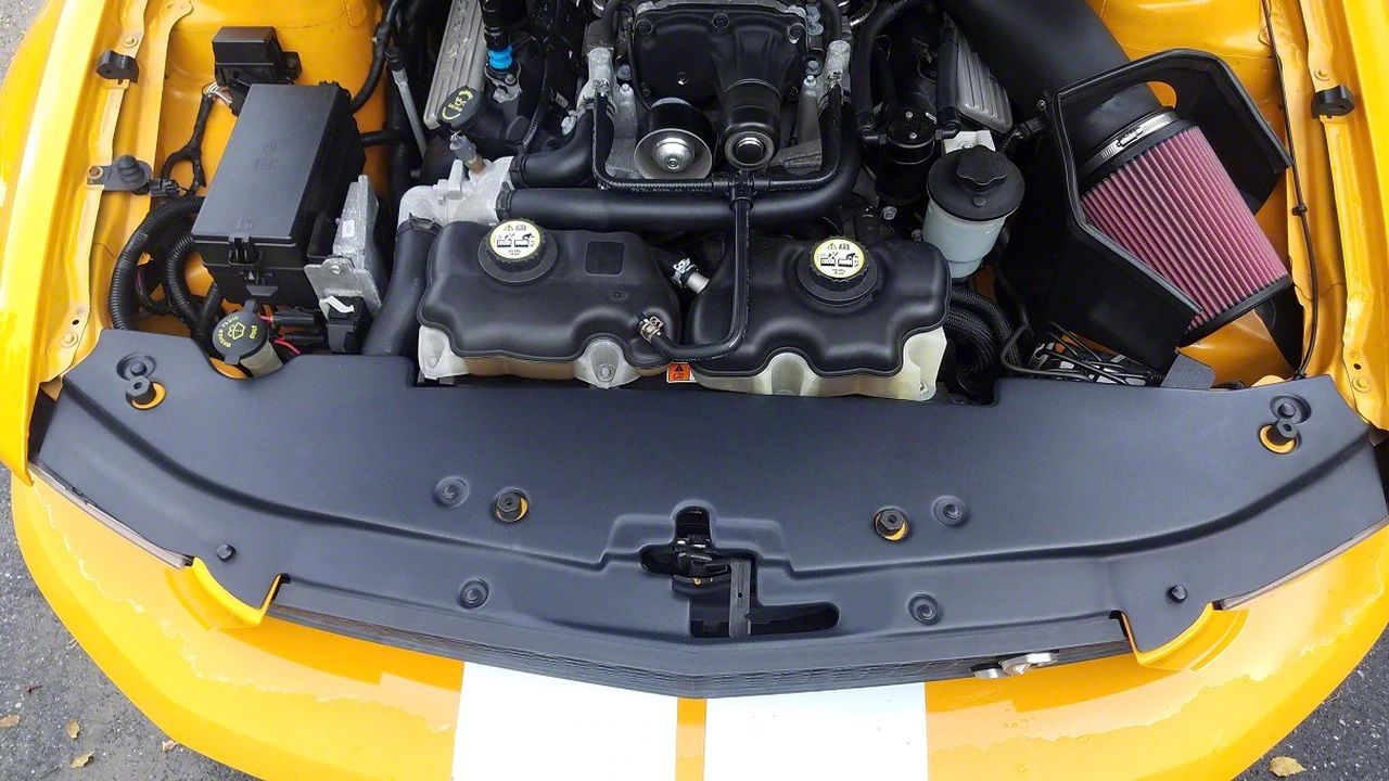 JLT Mustang Full Length Radiator Cover; Textured Black JLTRSC-GT500-07 ...