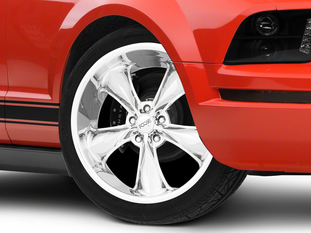 Foose Mustang Legend Chrome Wheel; 20x8.5 F105208565+32 (05-09 Mustang ...