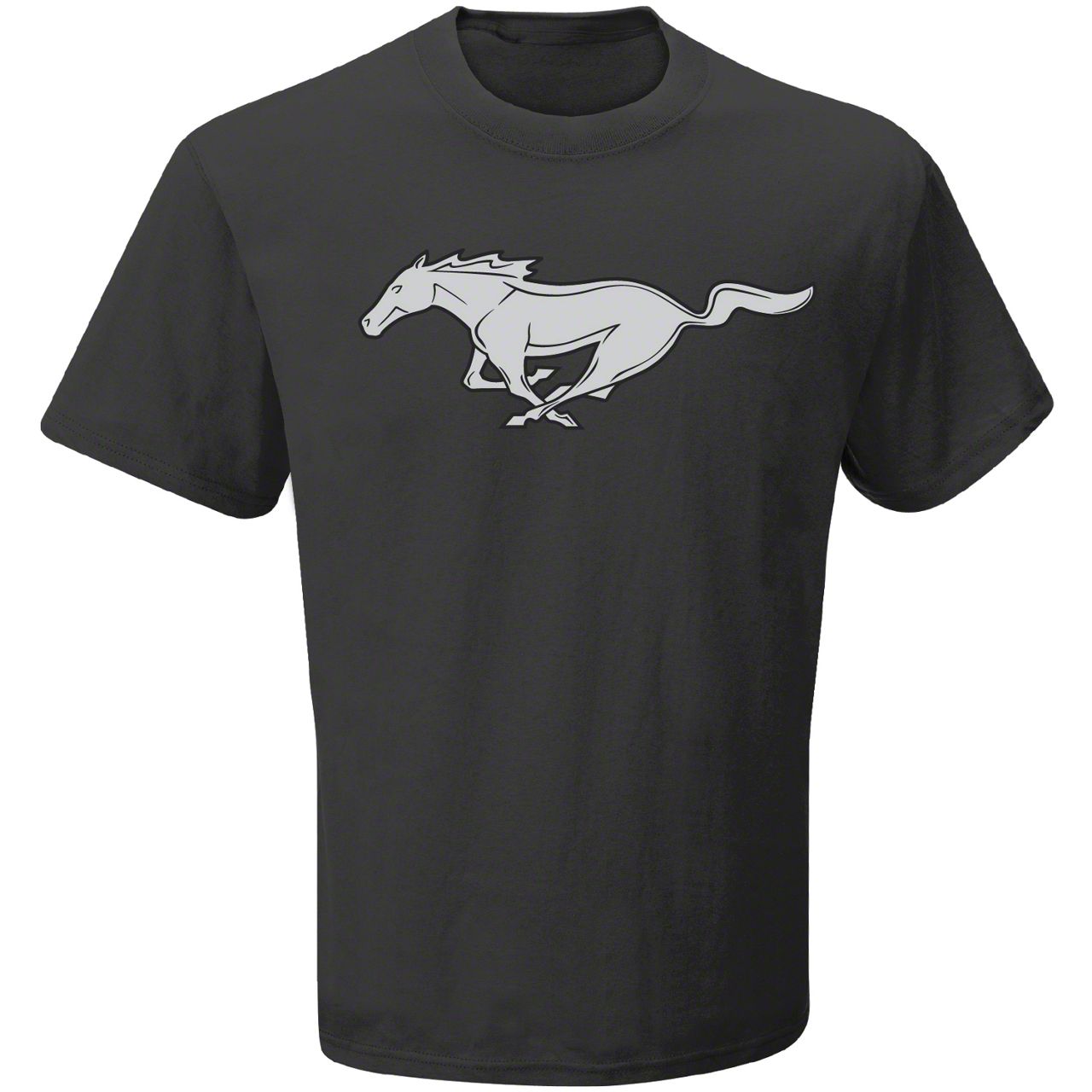 Mustang Men's Black Mustang Logo T-Shirt - Free Shipping