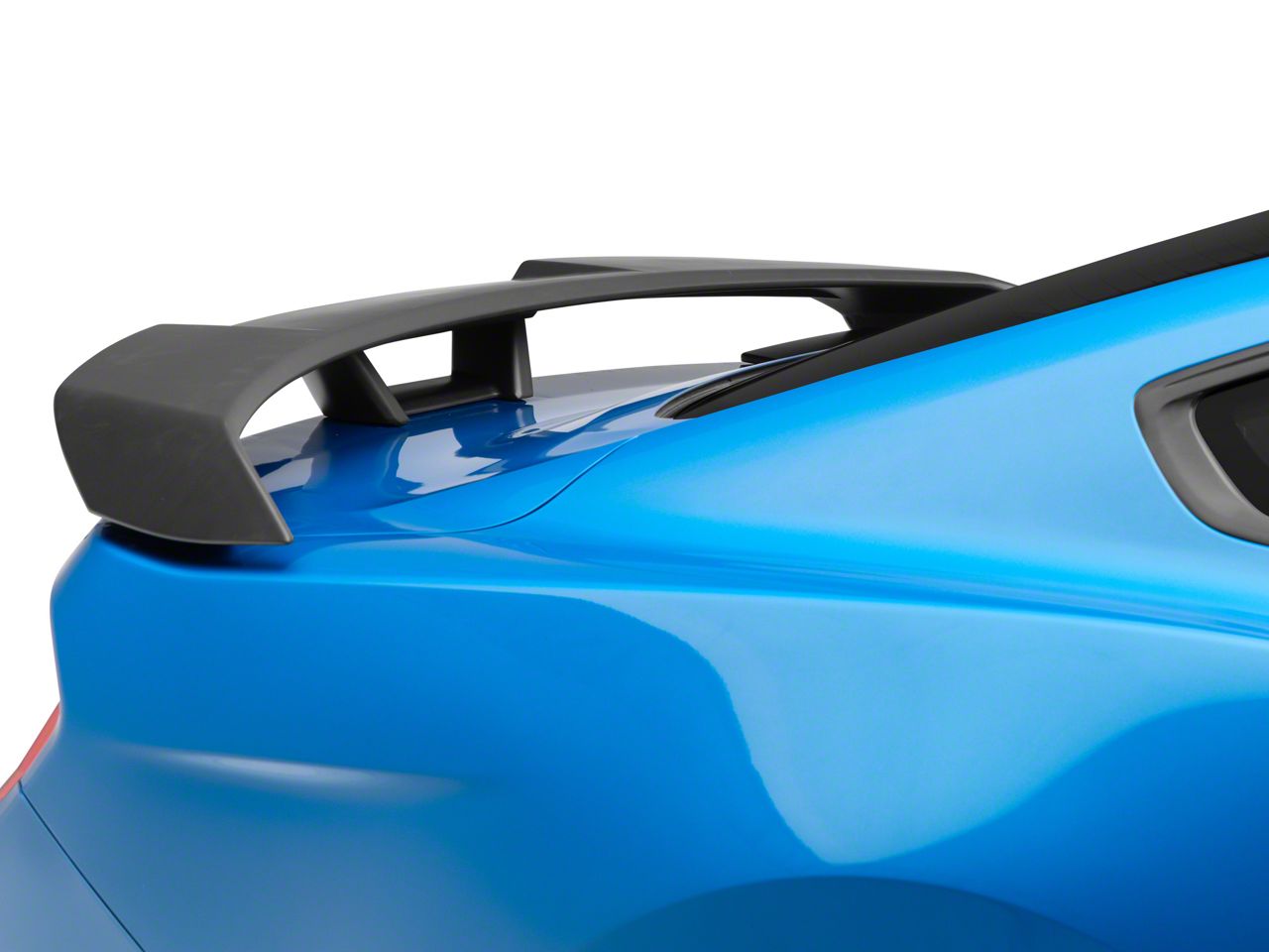 Mustang GT Style Rear Spoiler; Gloss Black (15-23 Mustang Fastback ...