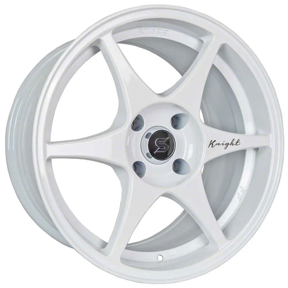 Stage Wheels Mustang Knight White Wheel; 18x9.5 KNI3512511 (94-98 ...