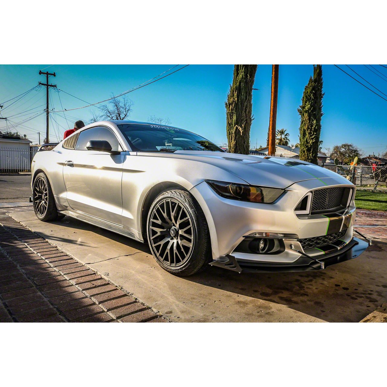 FS Performance Engineering Mustang Front Splitter V1 with Splitter Rods ...