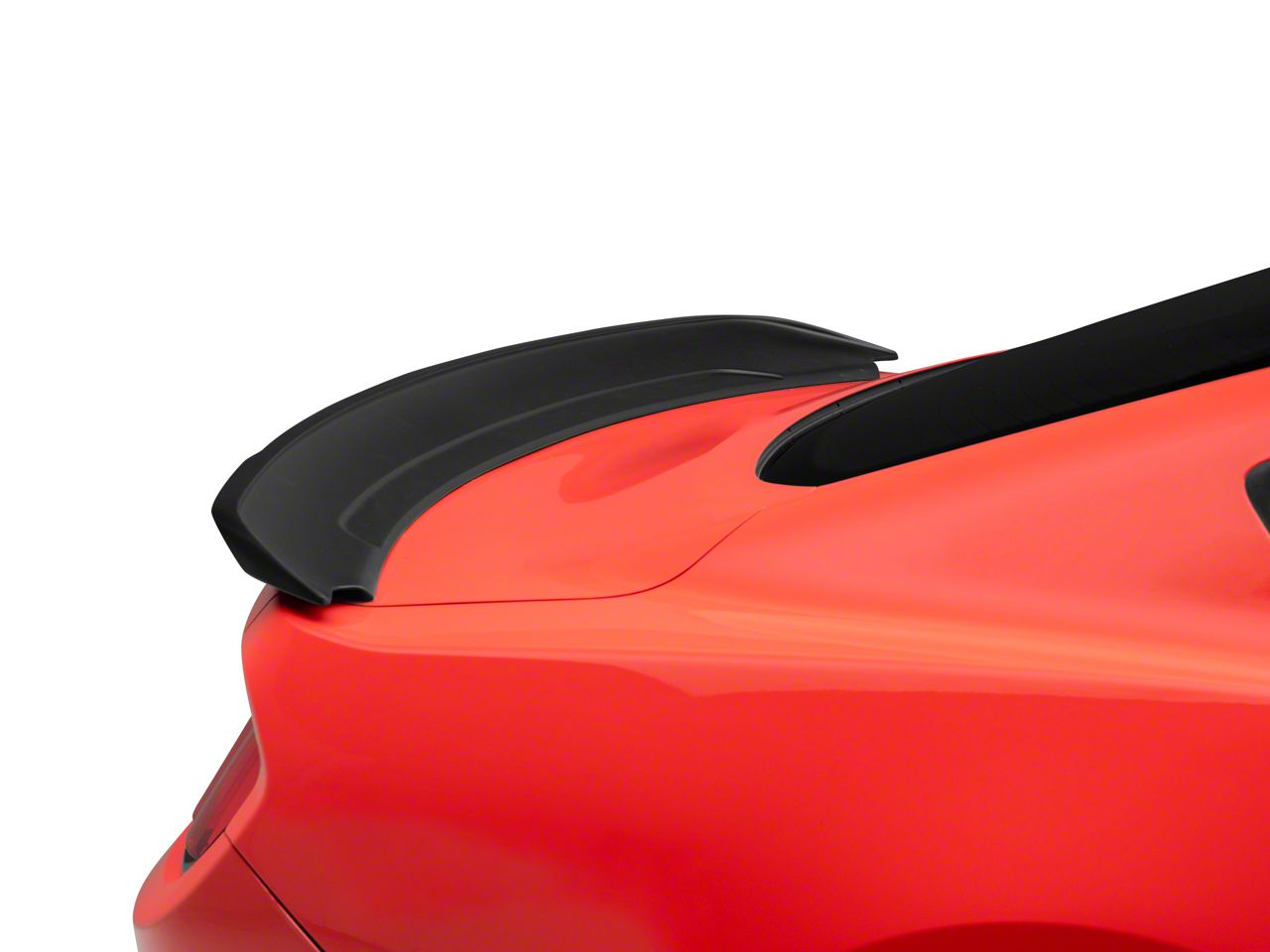 Mustang GT350 Track Pack Style Rear Spoiler; Matte Black (15-23 Mustang ...