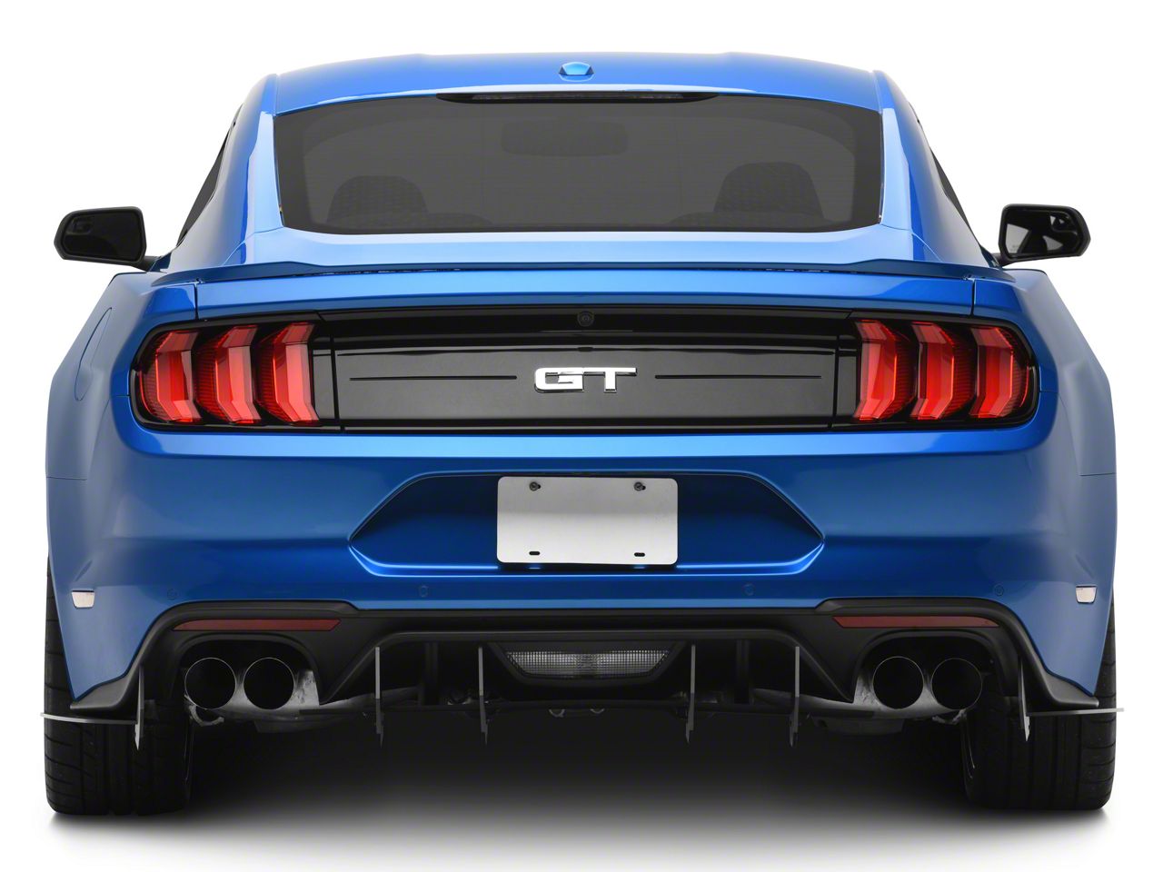 Mustang HDPE Rear Diffuser; Matte Black (18-23 Mustang GT; 19-23 ...