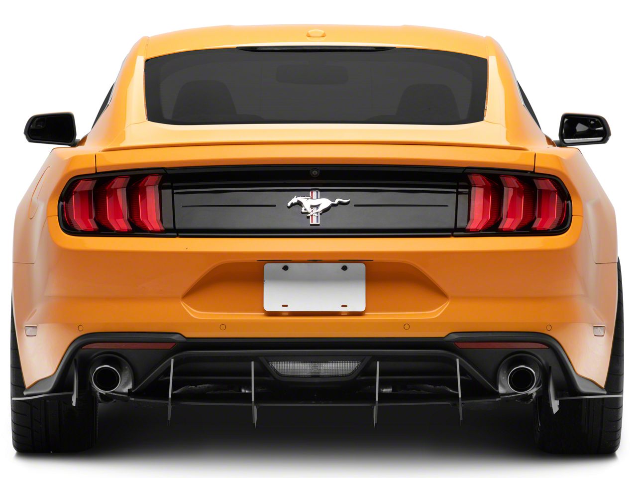 Mustang HDPE Rear Diffuser; Matte Black (15-17 Mustang GT, EcoBoost, V6 ...