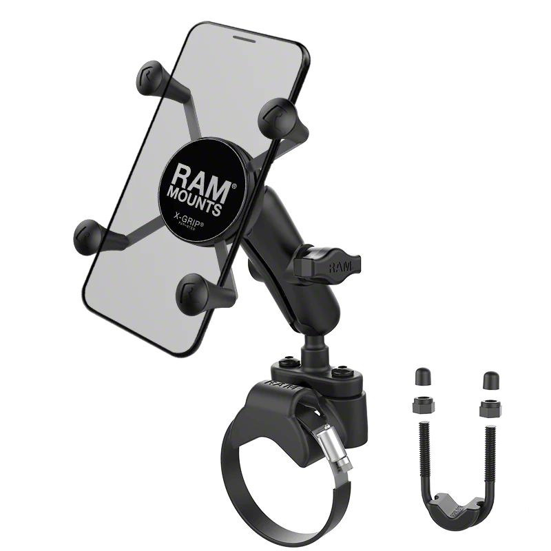 RAM Mounts Frontier X-Grip Phone Mount with ATV/UTV Rail Base RAM-B-231 ...