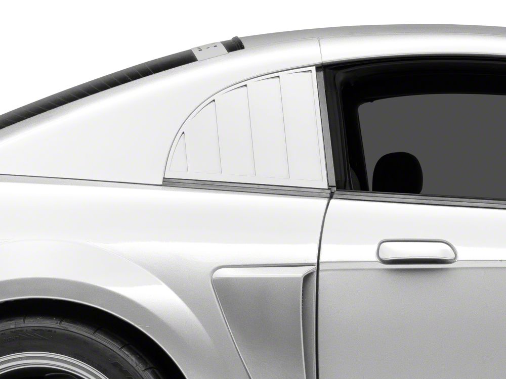 MMD Quarter Window Louvers Pre Painted 99 04 Mustang GT V6 Cobra MMD
