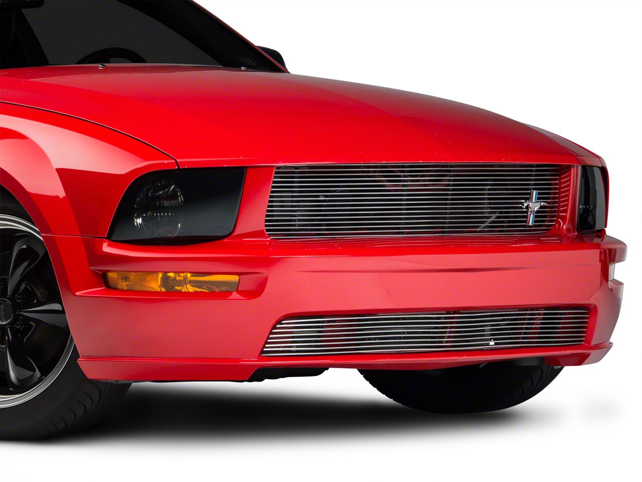 Cervini's Mustang Billet Upper Grille w/ Pony Emblem 7025 (05-09 GT, V6 ...