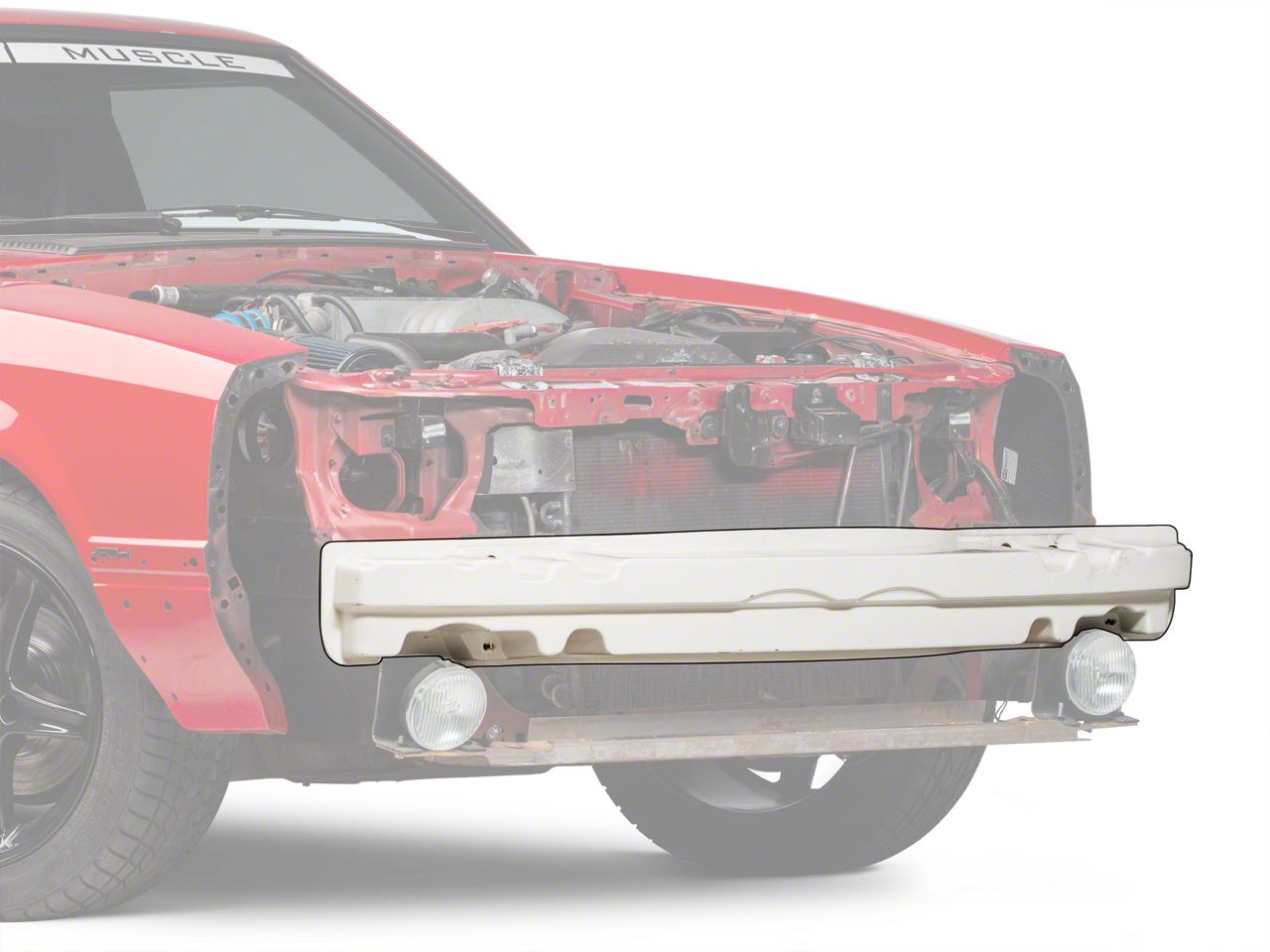 OPR Mustang Front Bumper Reinforcement Support 94449 (87-93 Mustang ...