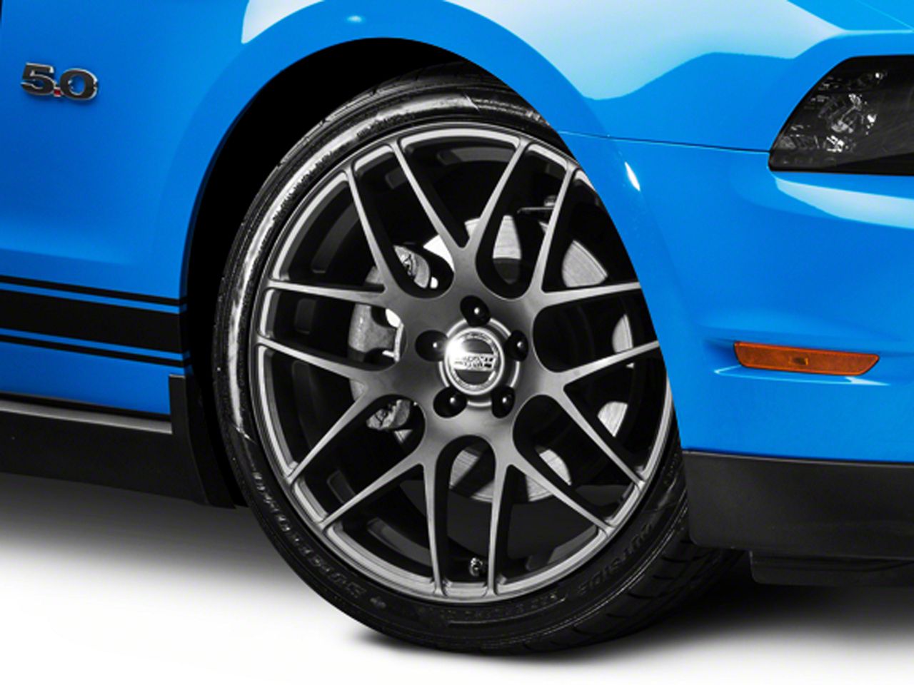 Mustang AMR Charcoal Wheel; Rear Only; 20x10 (10-14 Mustang) - Free ...