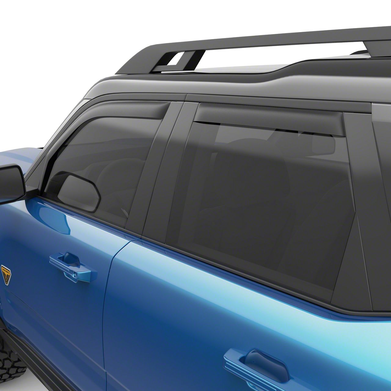 EGR Bronco Sport In-Channel Window Visors; Front and Rear; Matte Black ...
