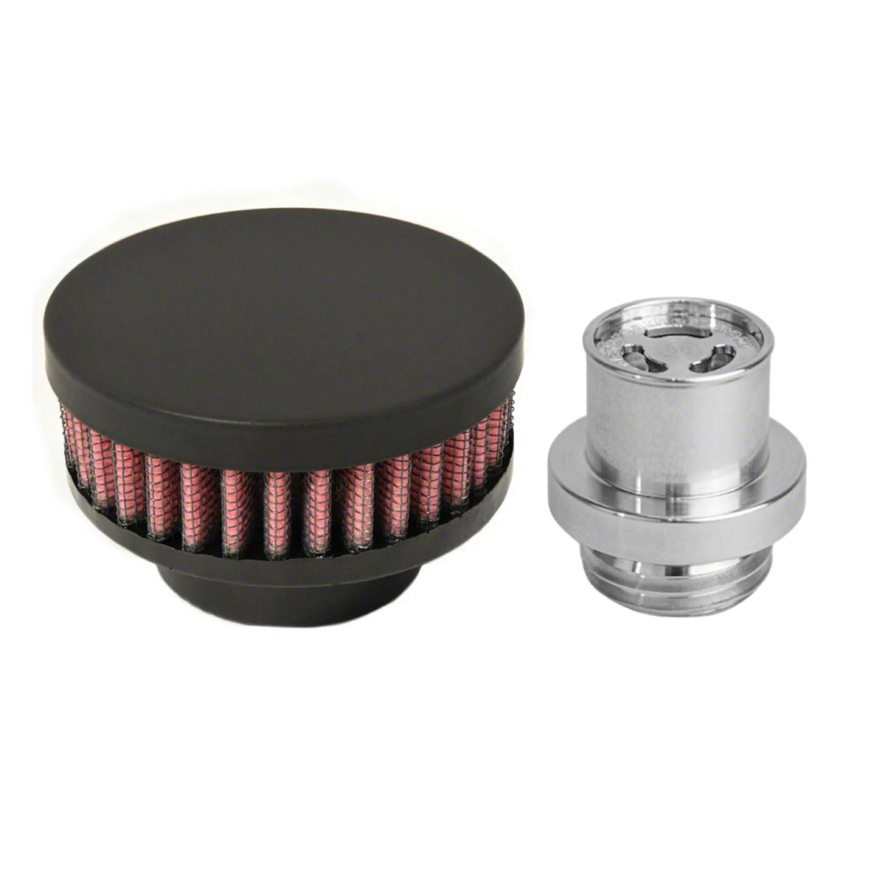 CFM Performance Corvette Baffled Billet Valve Cover Breather; Gunmetal ...