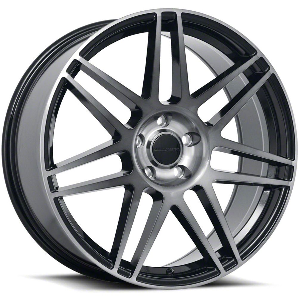 Liquid Metal Wheels Camaro Carbon Gloss Black Machined Wheel; 18x8 42 ...
