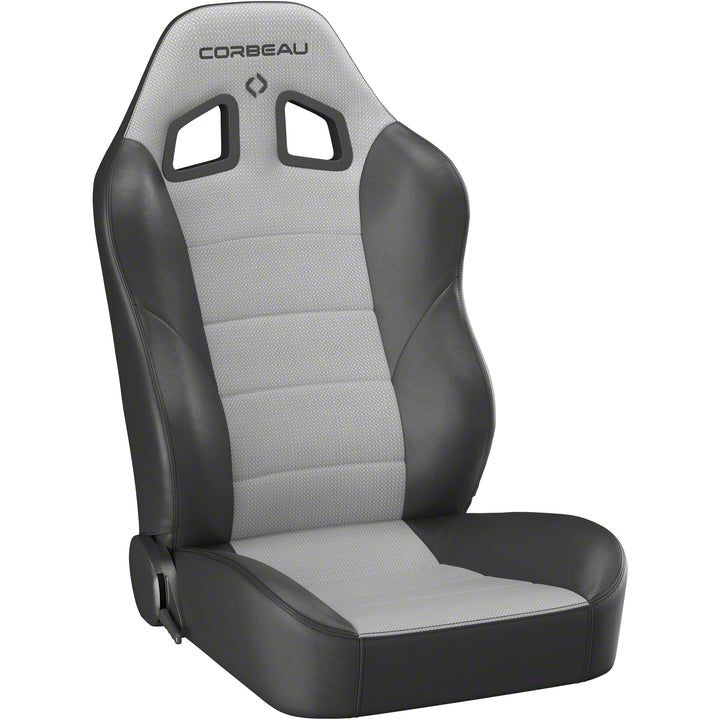 Corbeau Jeep Wrangler Baja XRS Suspension Seats; Black Vinyl/Gray HD ...