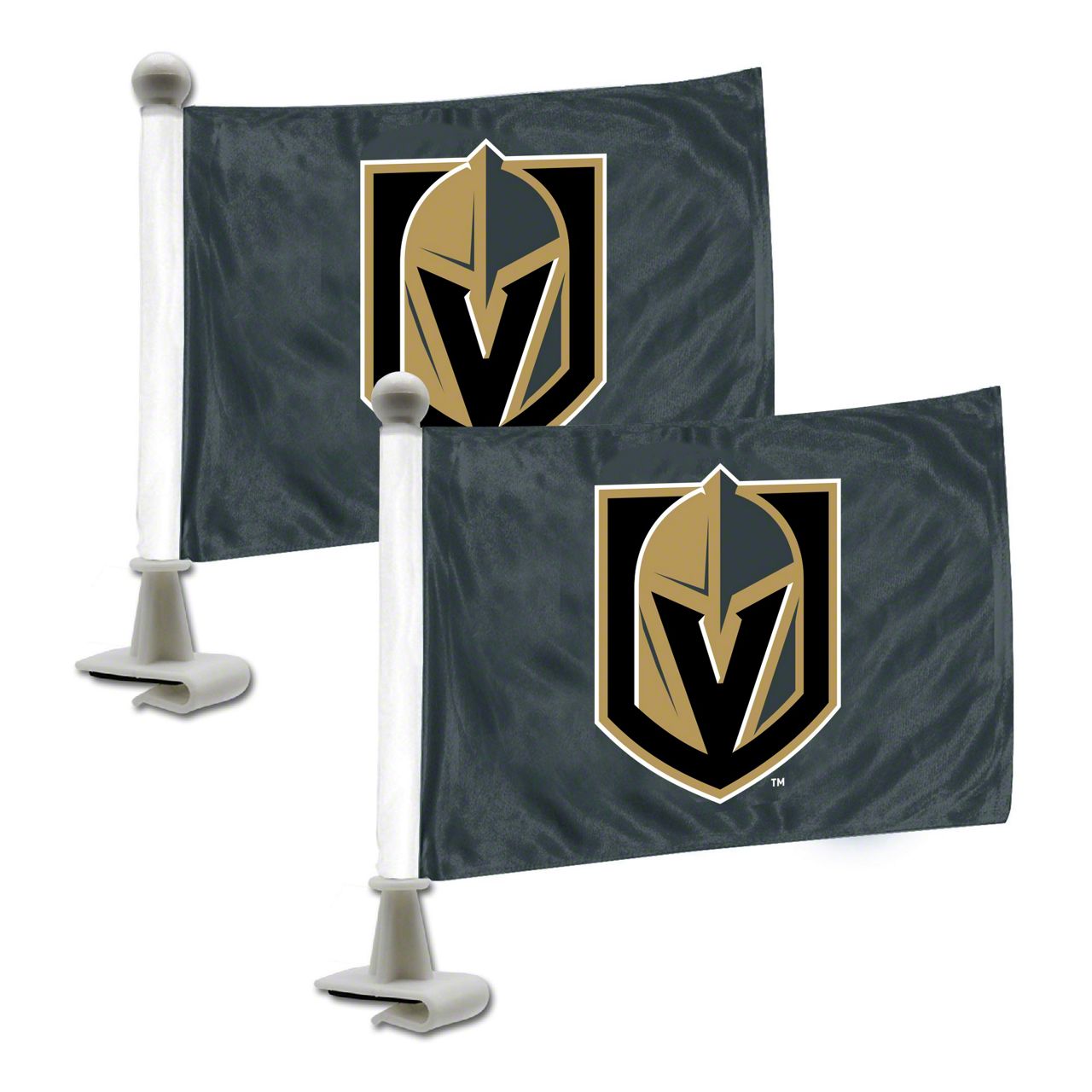 Jeep Gladiator Ambassador Flags with Vegas Golden Knights Logo; Dark ...