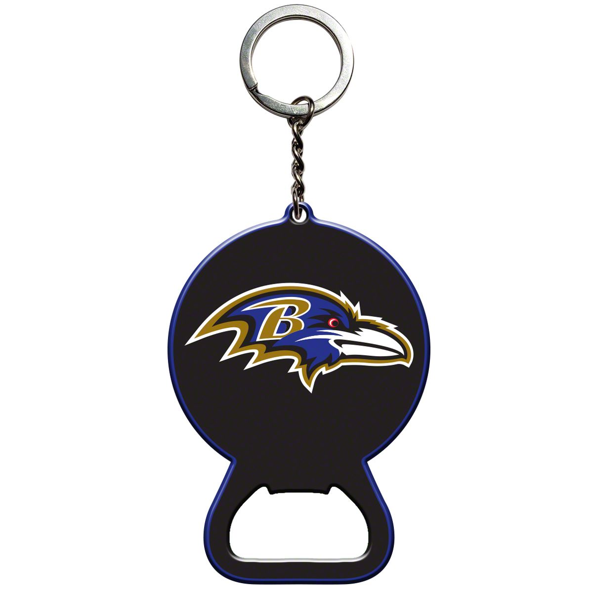 Tundra Keychain Bottle Opener with Baltimore Ravens Logo; Purple and ...