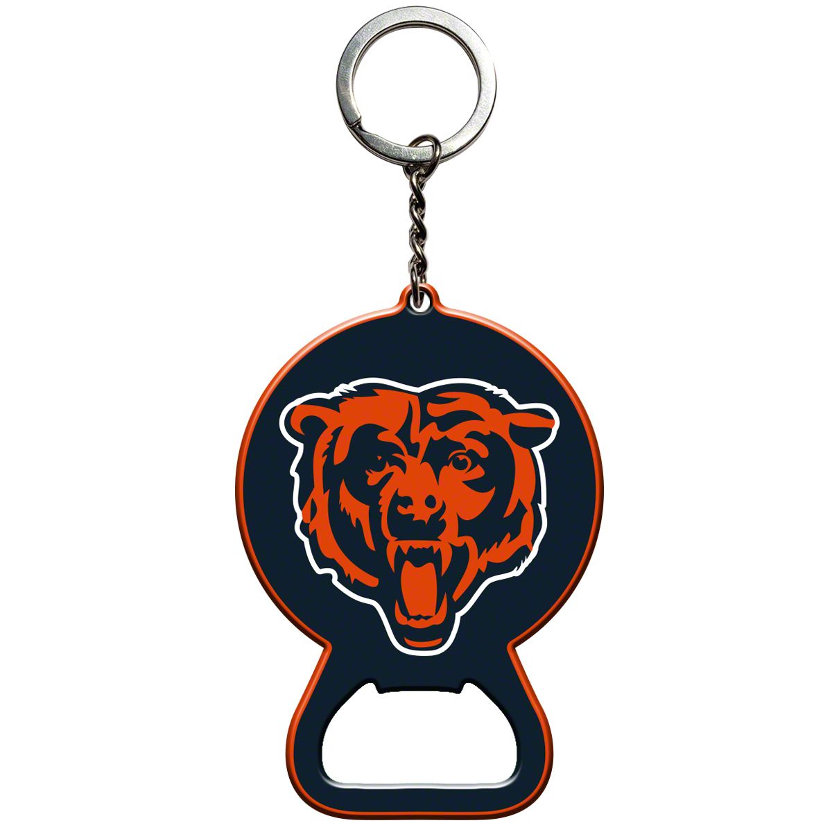 Tacoma Keychain Bottle Opener with Chicago Bears Logo; Blue and Orange ...