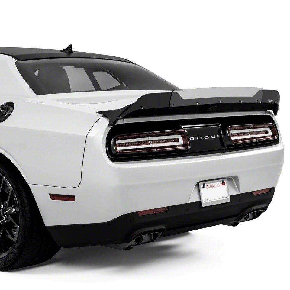 Challenger V3R Wicker Bill Hellcat Redeye Spoiler Add-On; Gloss Black ...