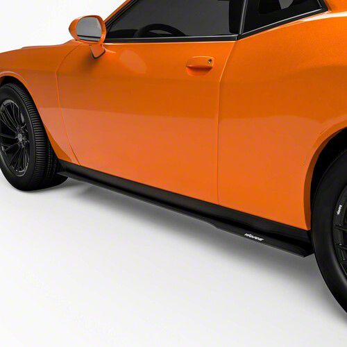 Challenger VZ Style Side Skirt Splitters; Gloss Black (15-22 Challenger ...