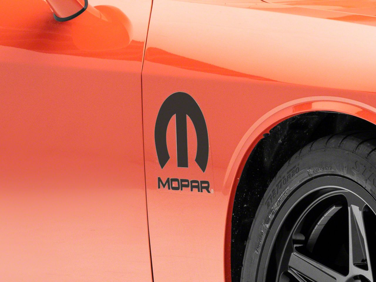 Officially Licensed MOPAR Challenger Mopar M Decal; Matte Black CH16476 ...