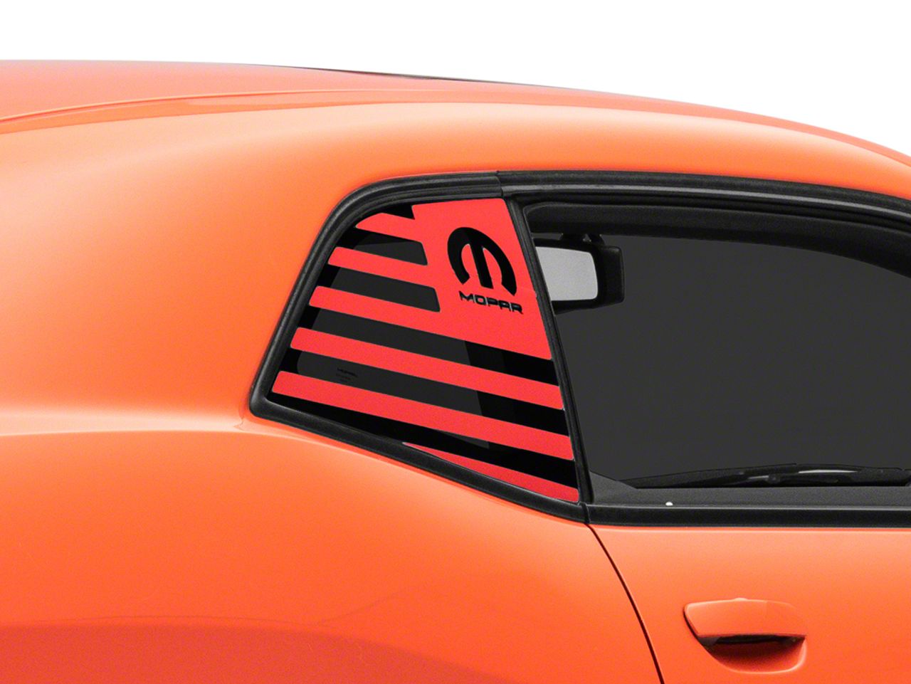 Officially Licensed Dodge Challenger Mopar Flag Quarter Window Decals ...