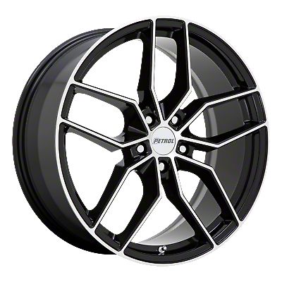 Petrol Charger P5C Gloss Black Machined Wheel; 19x8 1980P5C405115B76 ...