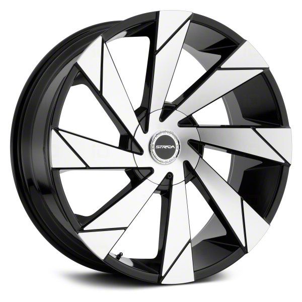 Strada Charger Moto Gloss Black Machined Wheel; 20x8.5 S62050115GBM (06 ...