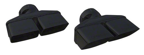 Pypes Challenger 3 in. Black Dual Rectangle Exhaust Tips EVT88B (08-14 ...