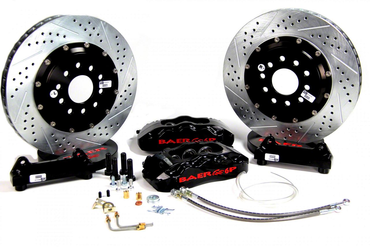 Baer Challenger Pro+ Front Big Brake Kit; Black Calipers 4141152B (12 ...