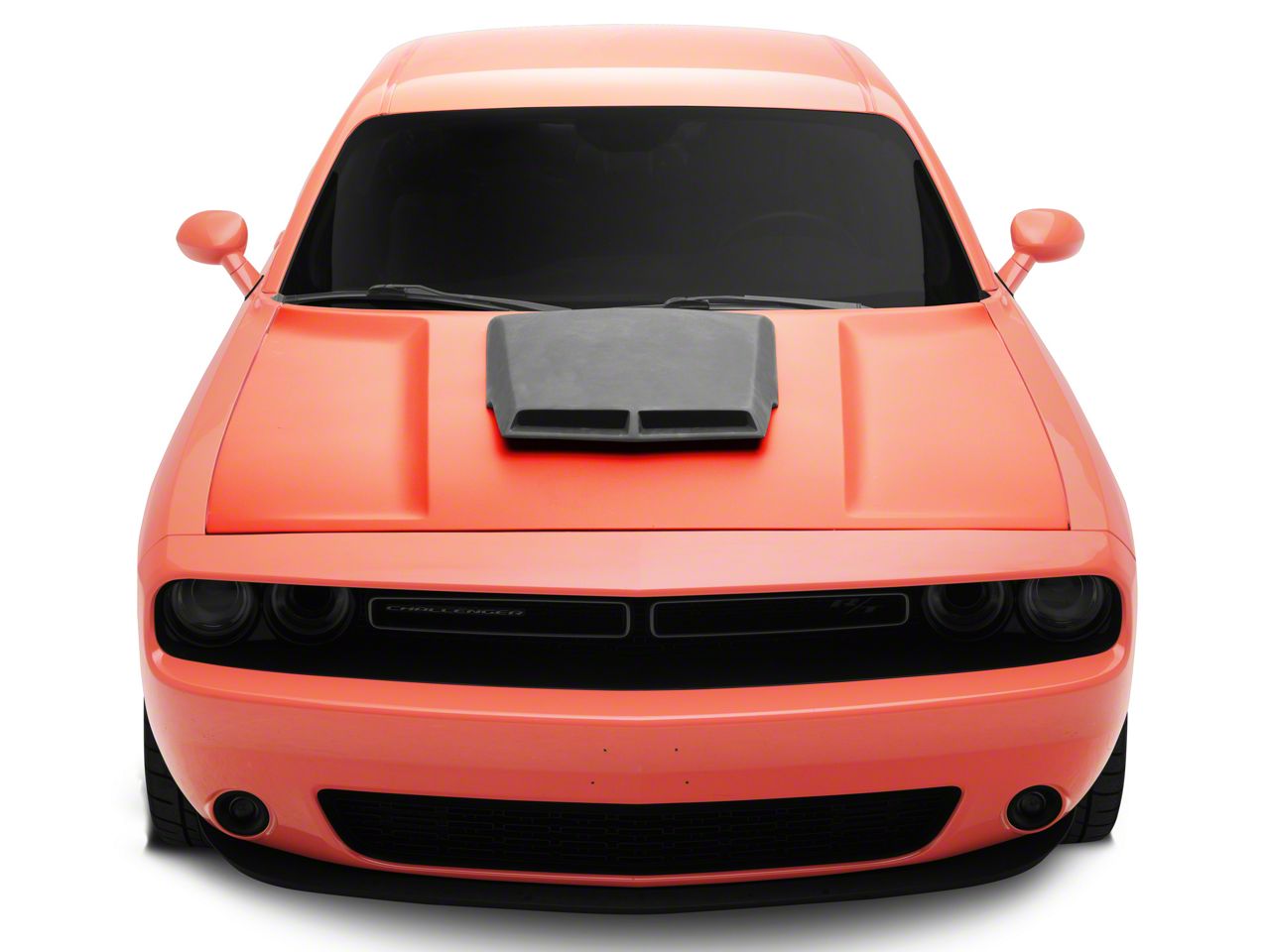 Cervini's Challenger T/A Hood with Matte Black Scoop; Unpainted 8045 ...